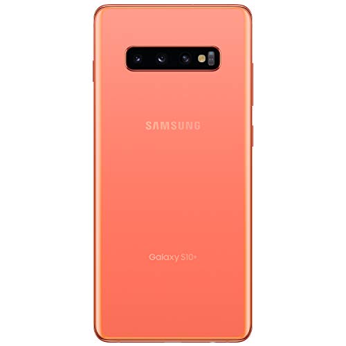 Samsung Galaxy S10+ Factory Unlocked Android Cell Phone | US Version | 128GB of Storage | Fingerprint ID and Facial Recognition | Long-Lasting Battery | Flamingo Pink