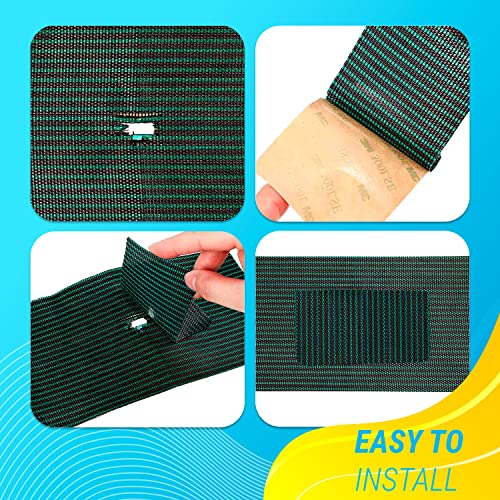 Pool Patch Repair Kit, Pool Safety Cover Patch Kit 12 x 8 Self Adhesive, Swimming Pool Cover Repair Kit 6 Pсs Green