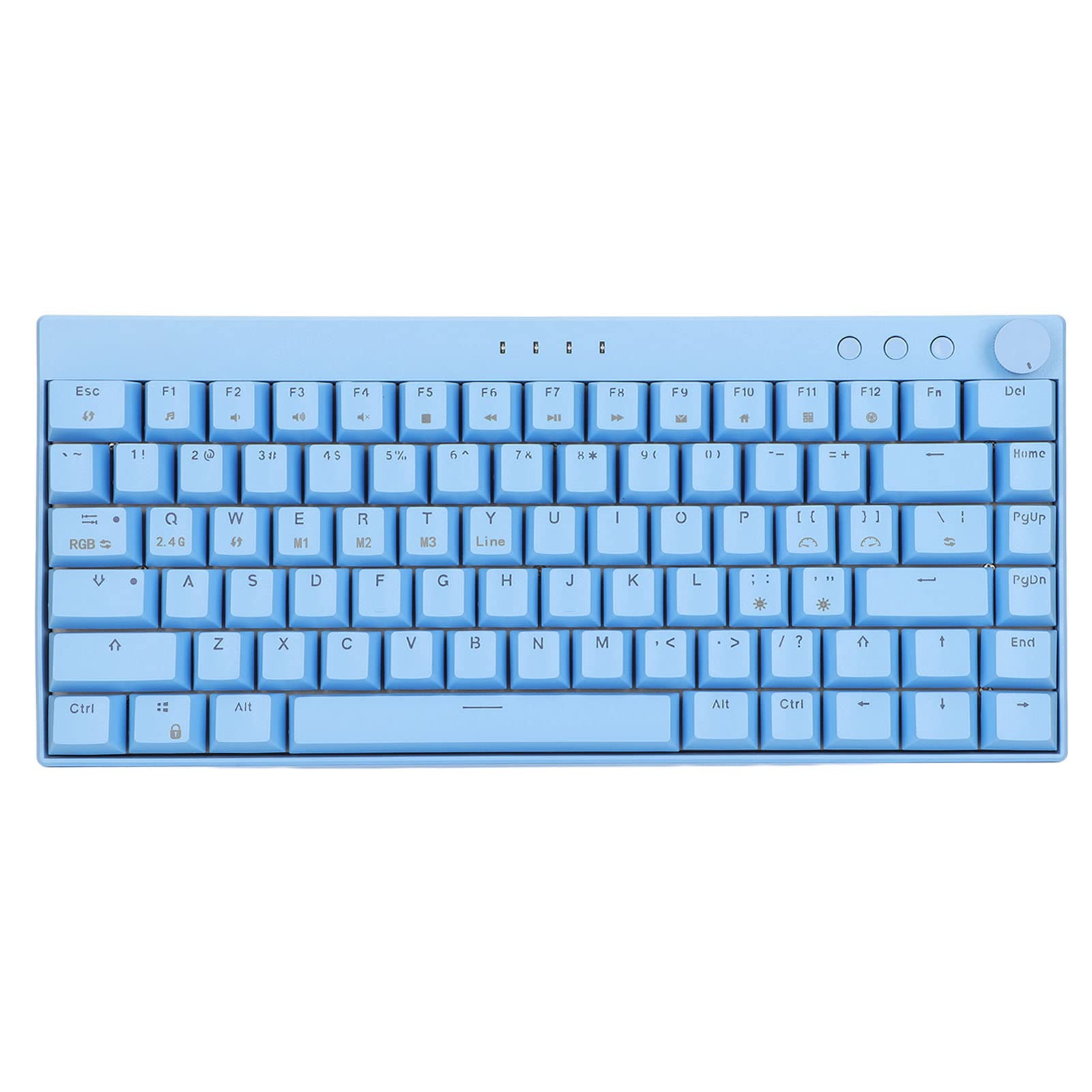 RTLR Gaming Keyboard, Mechanical Keyboard Energy Saving ABS Material Battery Life with Knob for for HarmonyOS