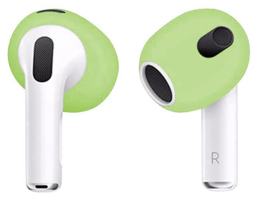 Rqker Fit in Case Ear Tips Compatible with AirPods 3 2021 3rd Gen, 9 Pairs Ultra Thin Soft Silicone Eartips Earbuds Dustproof Cover Fit in Charging Case Compatible with AirPods 3, 9 Pairs 9 Colors