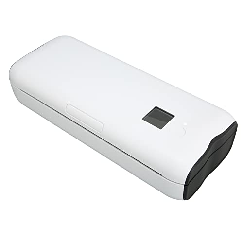 UUWOQYIS Portable Thermal Printer 210mm Bluetooth 4.0 203DPI Clear Printing Portable Printer for Homes Office Shop