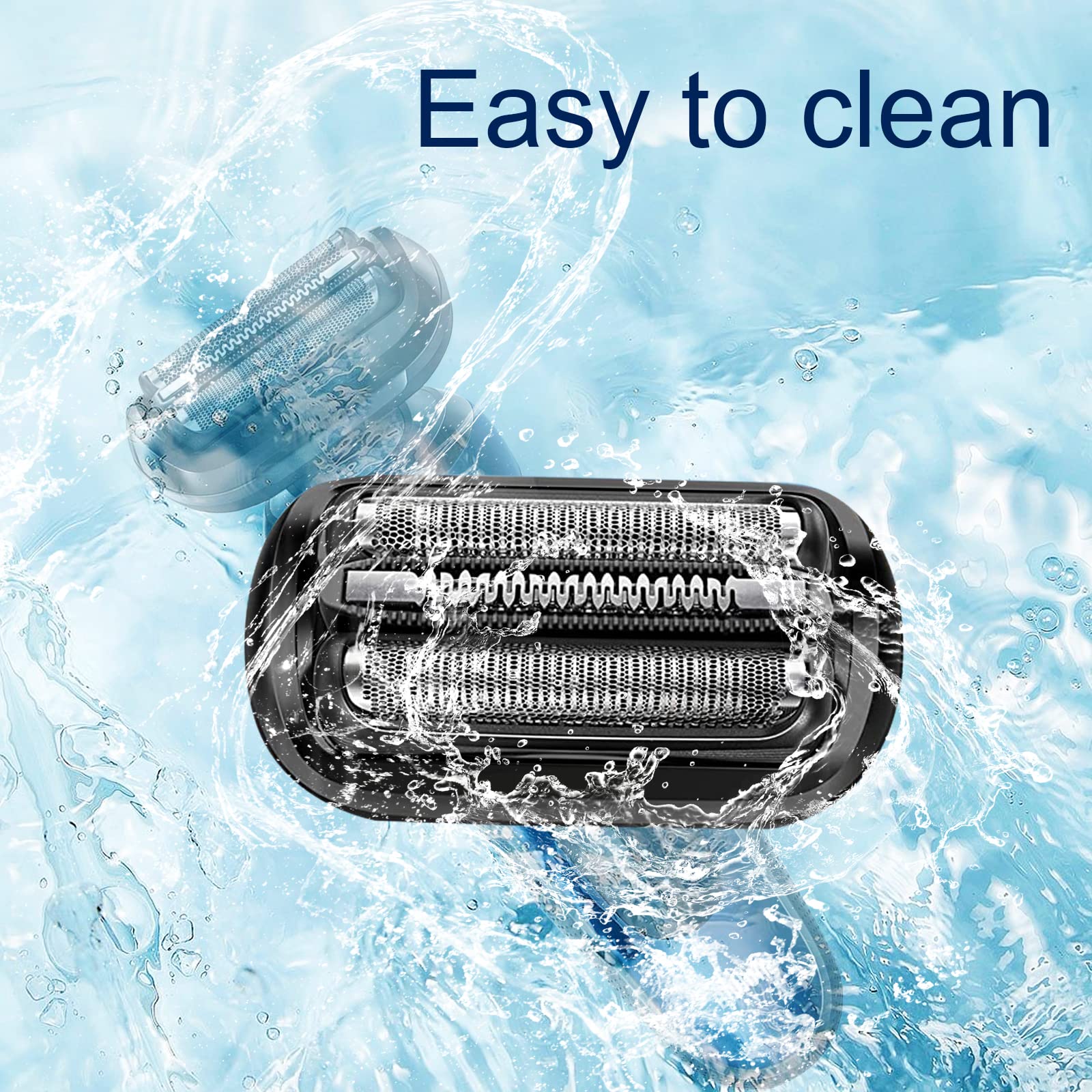 Series 5/6 53B Shaver Foil & Cutter Replacement Part for Braun S5 Replacement Head - Compatible with New Generation Braun Razors Braun 5020s, 5018s, 5050cs, 6020s, 6075cc (1pack)