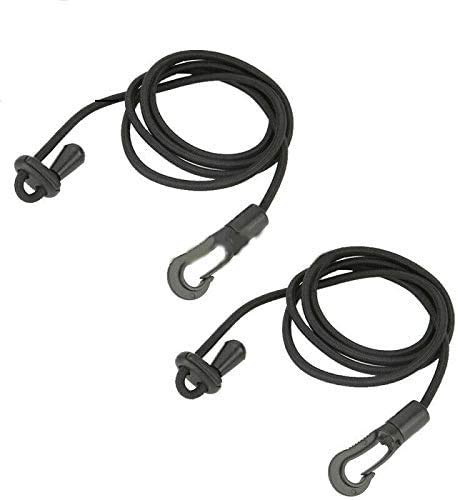 Kayak 2 pcs Canoe Rafting Fishing Rod Oars Elastic Lanyard Paddle Leash Cord