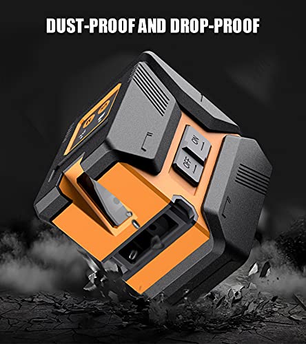 RONGPRO Self Leveling Laser Level, 50ft/15m Cross Line Laser level Laser Line leveler Beam Tool for Construction Picture Hanging Wall Writing Painting, Magnetic Mount Base and Carrying Pouch