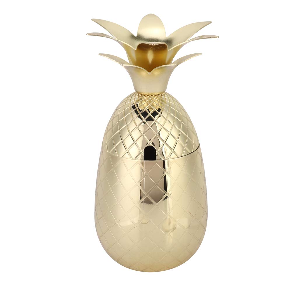 Pineapple Cocktail Shaker, Stainless Steel Cocktail Shaker Mixer Drink Barware Making Drinking Container Tool Bartender Utensil