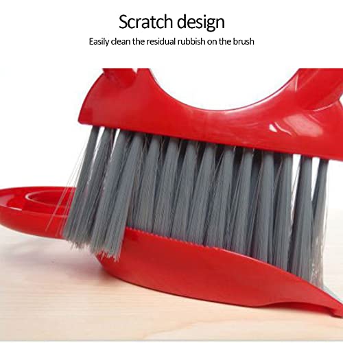 Small Dustpan and Brush Set - Desktop Computer Dust Cleaner Kit,Desk Pet Cleaning Broom for Tabletop, Key Board, Computer, Cat, Dog, Pets Nesting Yuab