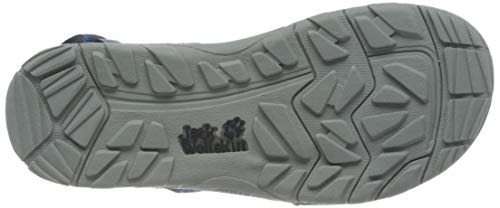 Jack Wolfskin Taraco Beach Sandal Hiking Boot, Blue/Orange, 3 US Unisex Big Kid