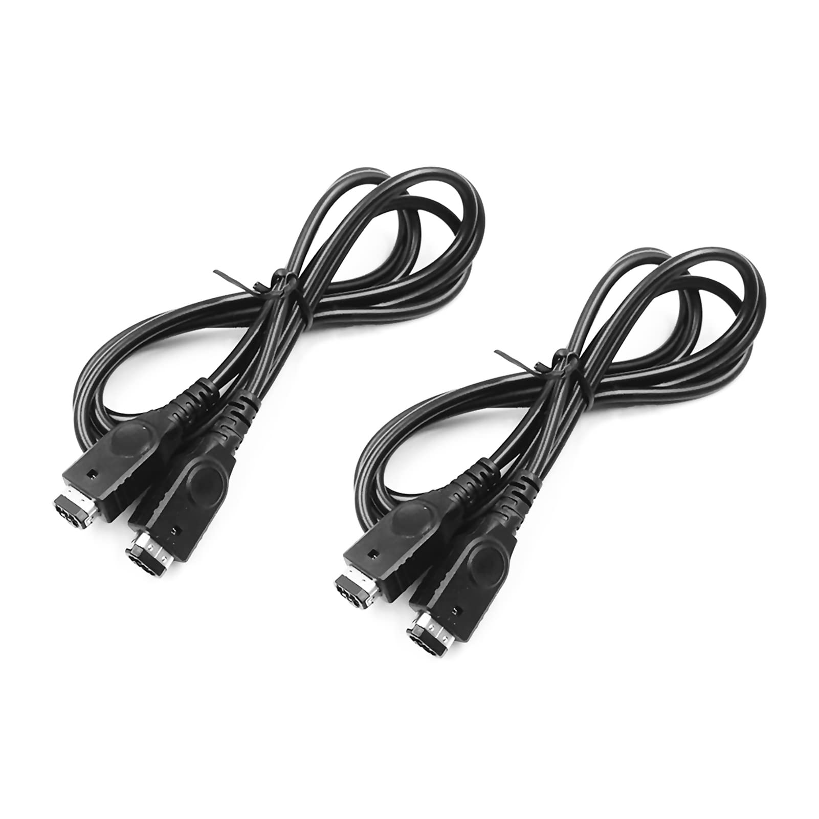 New Pack 2 GBA SP Two Players Link Cable Replacement, Compatible with for Gameboy Advance / SP Handheld Game Consoles, 47 Inch Multiplayer Battle Linking Connector Cord 2 PCS Accessories