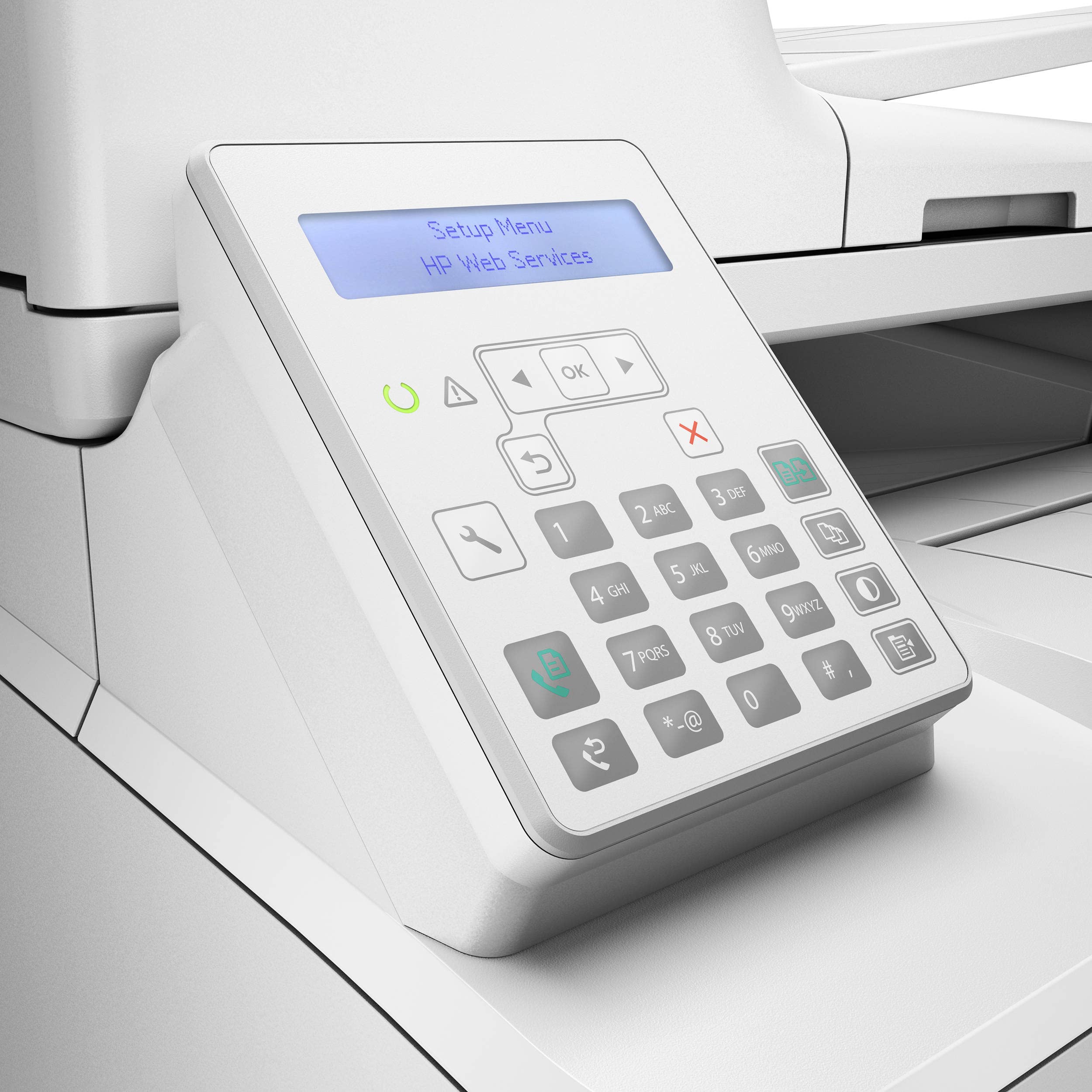 HP Laserjet Pro MFP M227fdn All-in-One NFC Ethernet Wired Monochrome Laser Printer - Print Scan Copy Fax - 30 ppm, 1200 x 1200 dpi, Auto Duplex Printing, 35-Sheet ADF, Cbmou Printer Cable