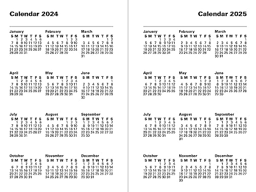 Letts Classic Mini Pocket 2024 week to view diary Sunday start - black