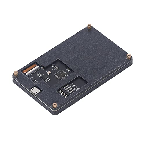 Qinlorgo Mini Monitor Sensor Panel, Computer RAM Monitor Energy Saving Adjustable Brightness 3.5in Multifunctional for Company (with Motherboard Line)
