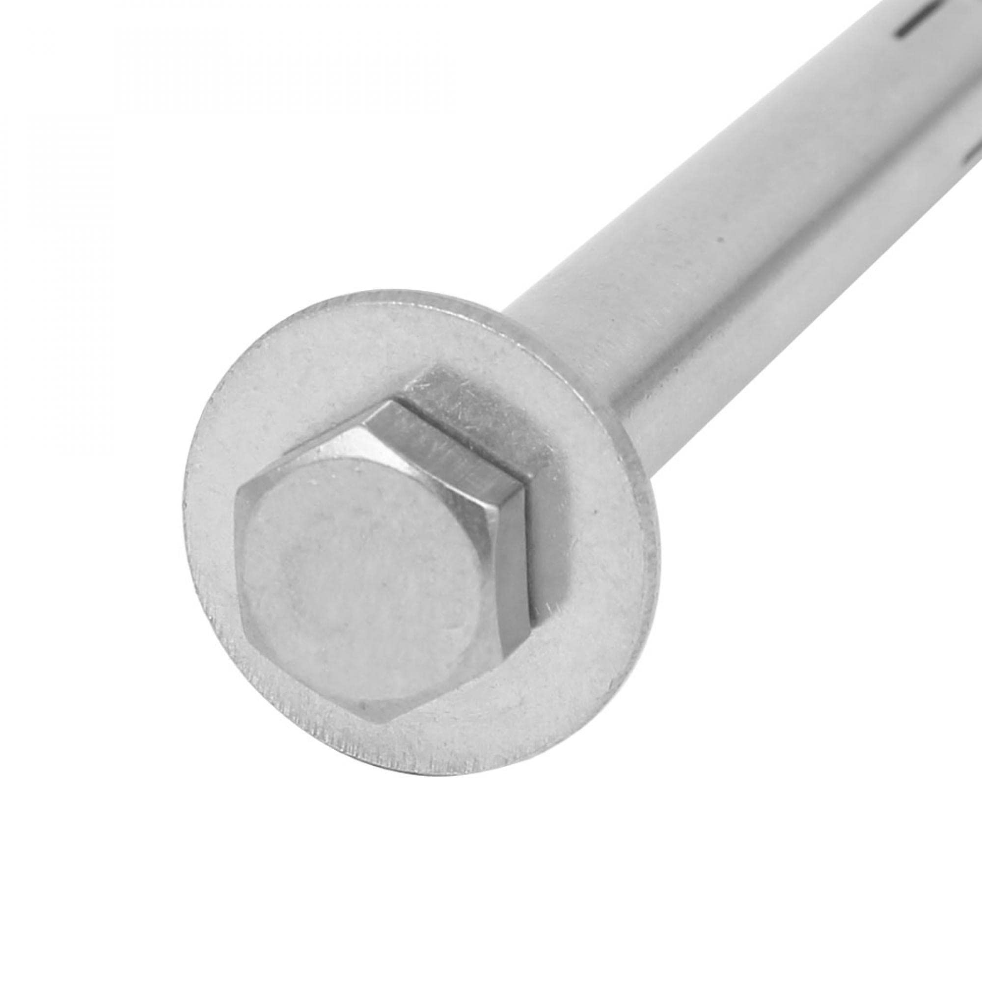 sourcing map 2pcs M8x100mm Hex Head Expansion Bolt, 304 Stainless Steel