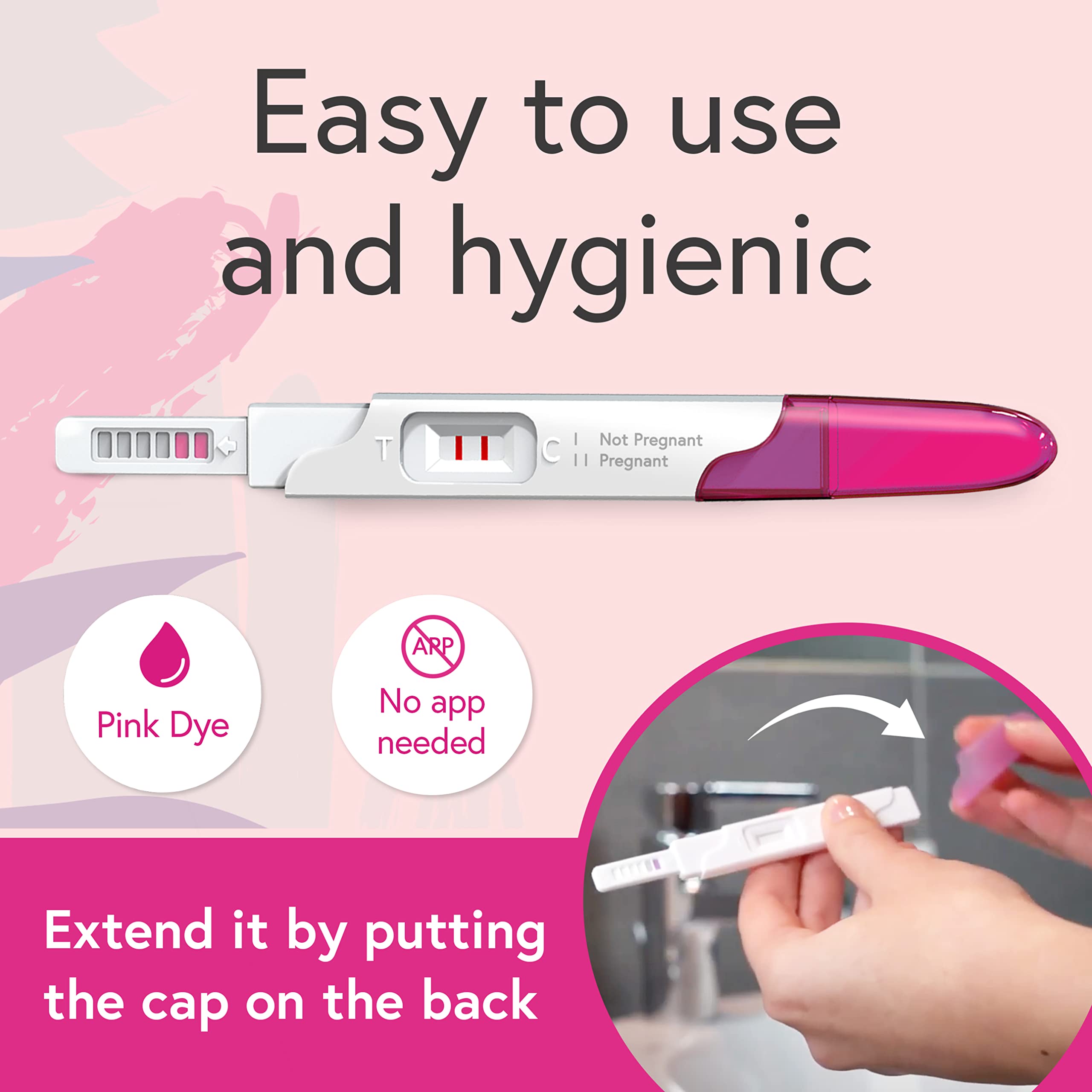 IProven Pregnancy Test Strips - Early Response HCG Sticks - Do It Yourself Home Pregnancy Tests (DIY) - for Trying to Conceive (TTC) - Prueba de embarazo (5 Count (Pack of 1))