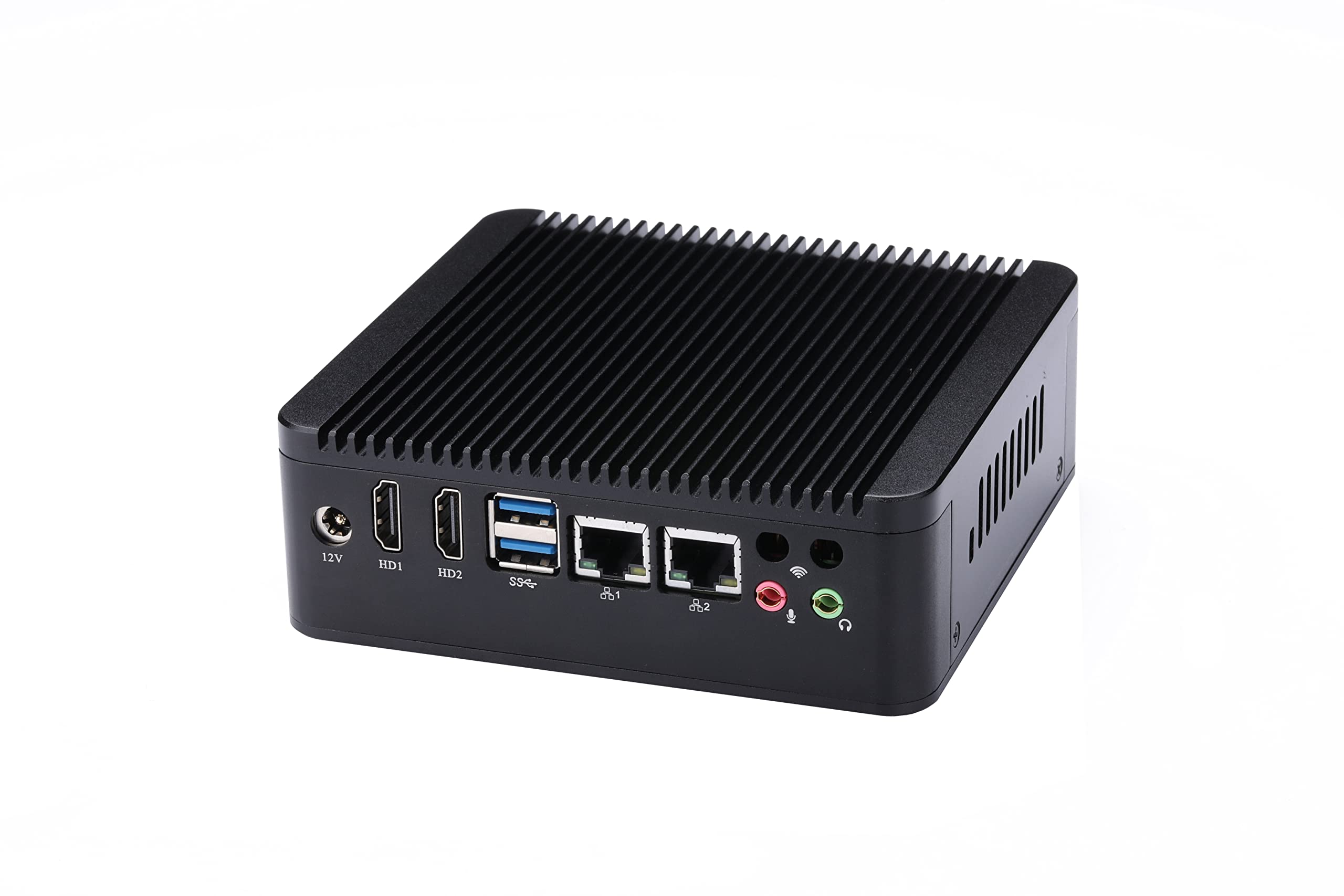Qotom Q555S Computer Barebone Core i5-7200U,2 LAN Desktop Router Mini PC