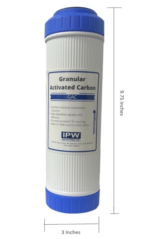 IPW Industries Inc. Granular Activated Carbon Water Filter Cartridges Compatible with Hydro Life 52412, C-2063 Models β Removes Bad Taste & Odor β Whole House Replacement Filter Cartridge - Pack of 2