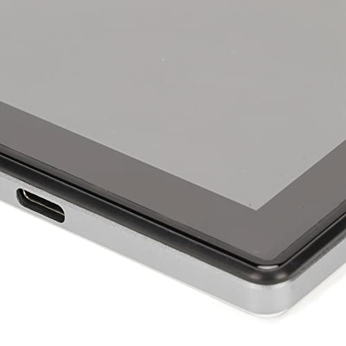 Naroote 10.1 Inch Tablet 100-240V 8-Core CPU Silver Gray Call Tablet for Work (US Plug)