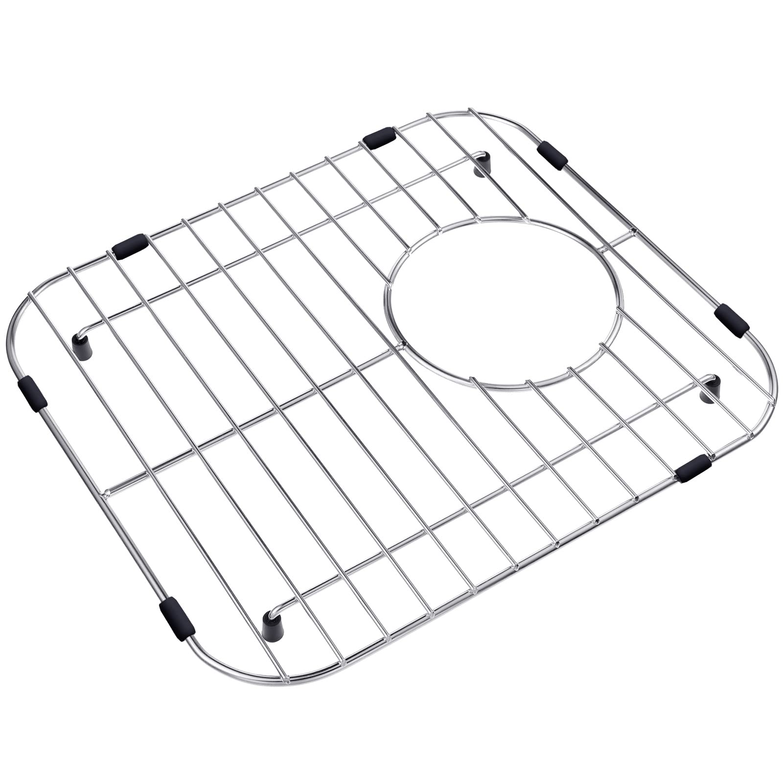 Rubber Feet for Sink Grid Sink Protecter Rubber Grid Kitchen Sink Wire Protective Rack Feet Grate Rubber Wire Bumper Replacement Protector Parts for Kitchen Rack, 60 Pieces (Black) (Black)