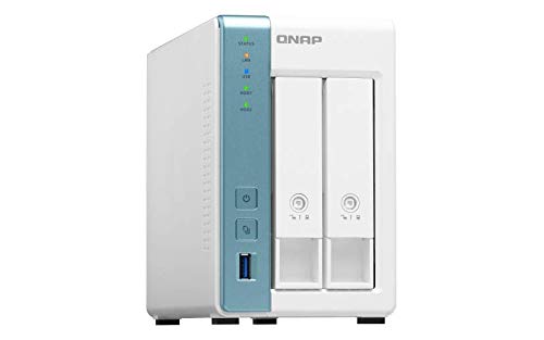 QNAP TS-231P3-2G Quad-Core 1.7GHz, 2.5GbE NAS 8TB Bundle with 2x4TB IronWolf NAS HDs