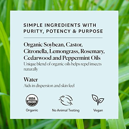 Sky Organics Organic Bug Spray for Body, Alcohol & DEET Free USDA Certified Organic to Protect & Repel, 4 fl. Oz.