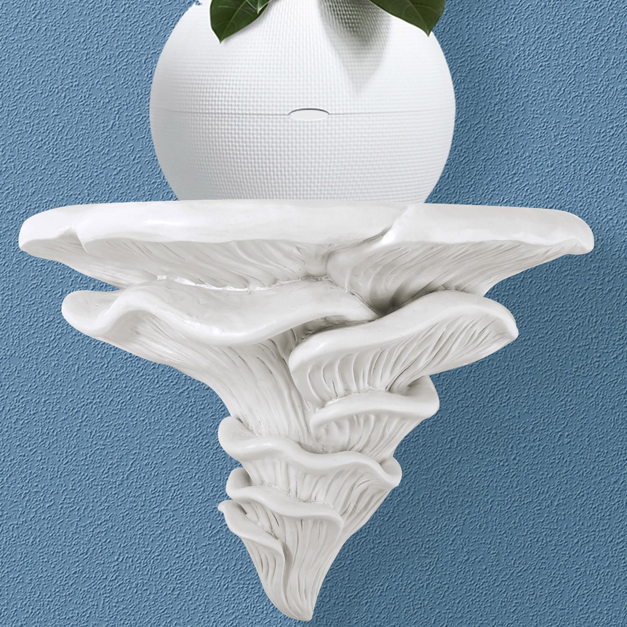 UITWMKTG Mushroom Shelf 1 Pack Floating Shelves Cottage Core Wall Decor Unique Decoration Hanging Shelf for Home Living Room Bedroom Kitchen Gifts Large White