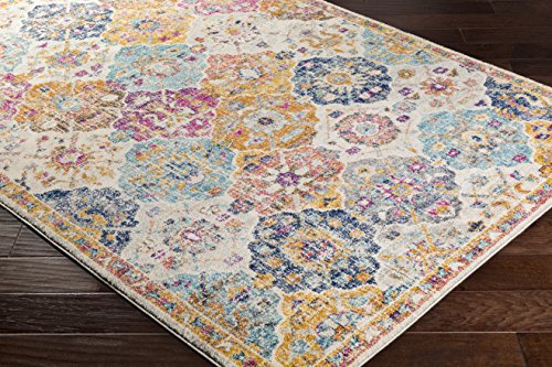 Livabliss Eveline Area Rugs, 6'7" x 9' Oval, Saffron