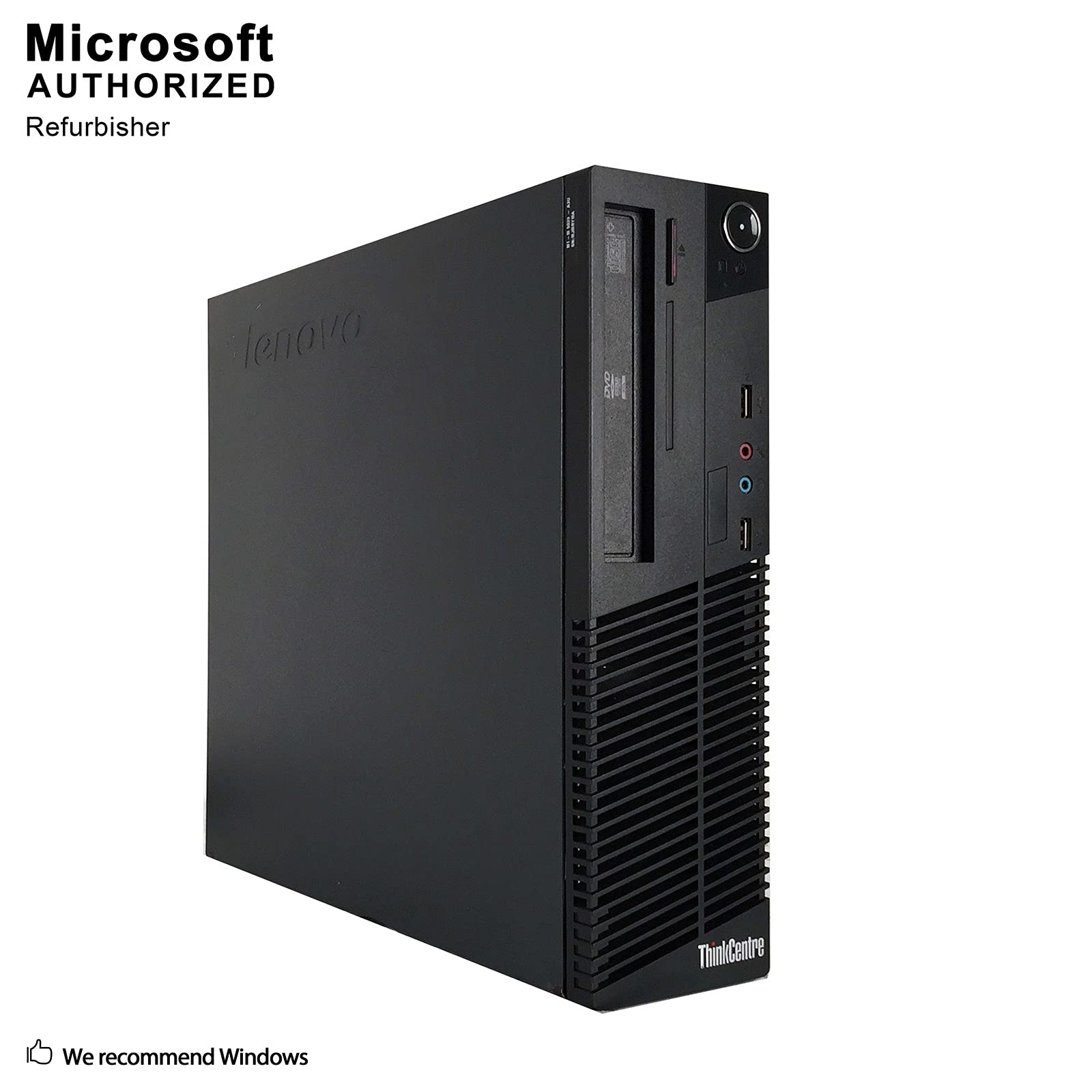 Lenovo ThinkCentre M71E SFF Business Desktop Computer PC, Intel Quad Core i5-2400 up to 3.4GHz, 16G DDR3, 1T, DVDRW, WiFi, BT, DVI, VGA, Windows 10 Pro 64 Bit-Language English/Spanish/French(Renewed)