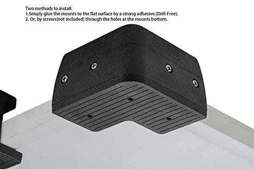 Solar Panel Mounting Brackets Corner Mount Kits Supporting for Framed Solar Panels,Installation On RV Caravan Boats Camper Trailer Marine Motorhome House Roof, Compatible with Renogy Solar Panel