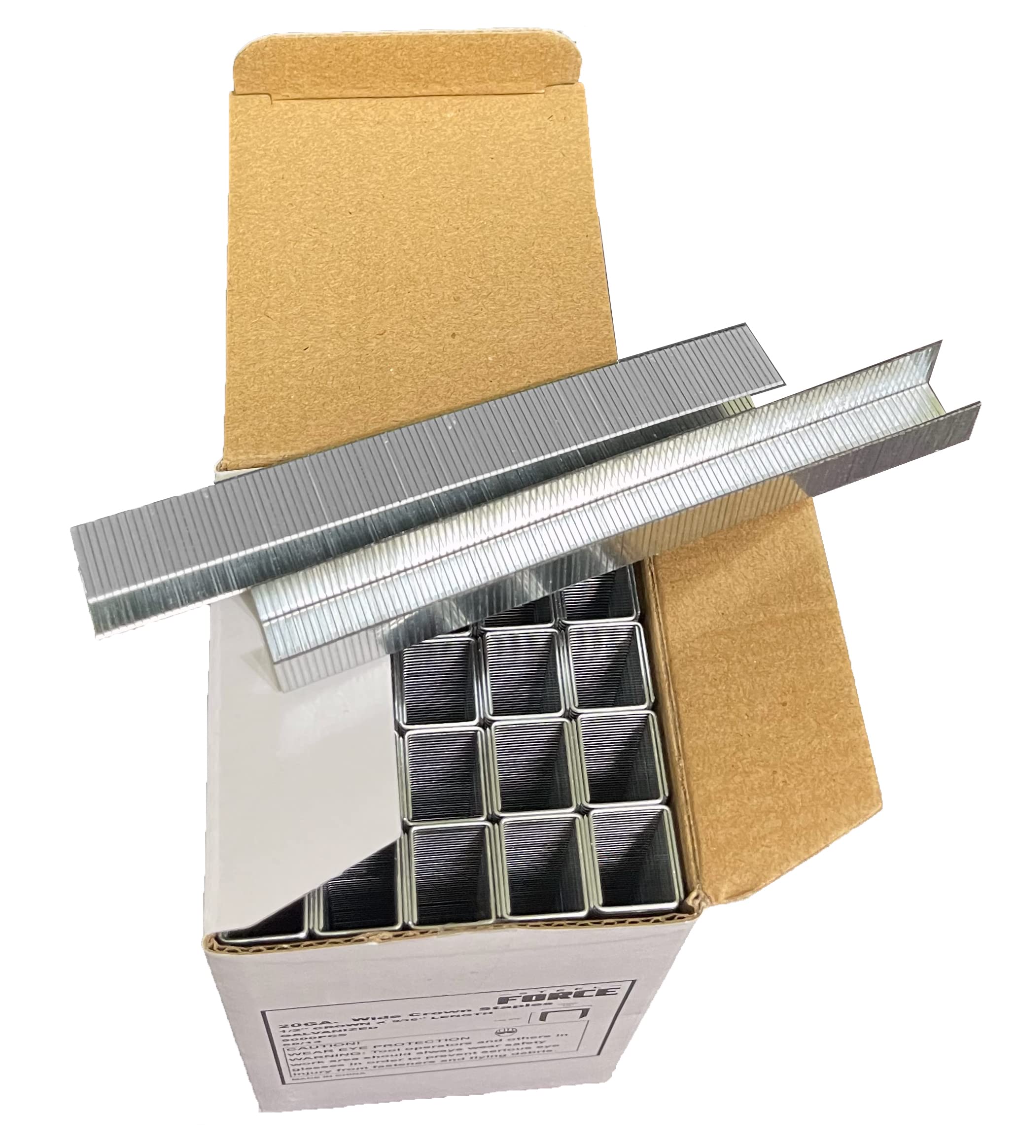 Steel Force 50/14 (5018C) 20 Gauge Staples 1/2 Inch Crown 9/16 Inch Length 5,000-Pack for Upholstery, Decoration, DIY, Furniture, Doors and Windows