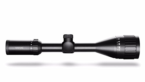 HAWKE Vantage HD 4-12X50AO Mil Dot IR Riflescope, Black 14252 and Hawke 2-Pc Weaver Rings Kit