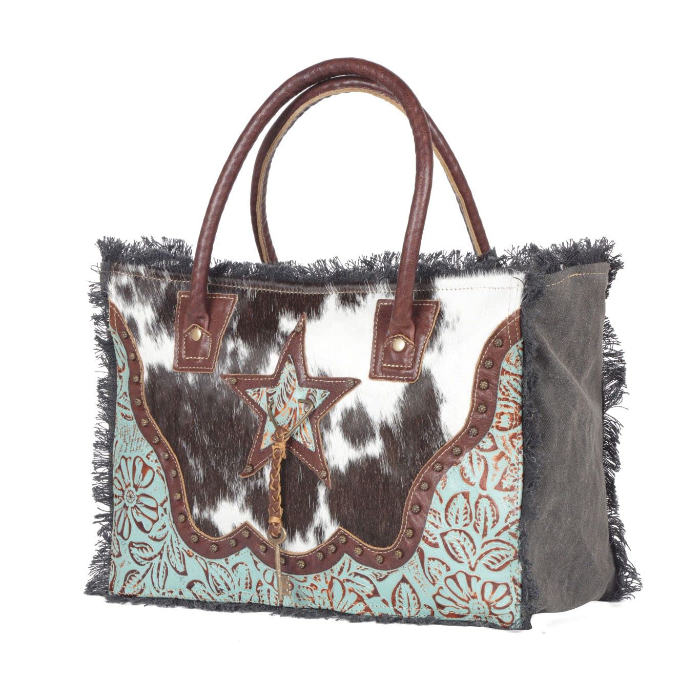 Myra Bag Articulate Canvas & Hairon Bag S-4399