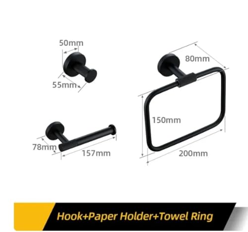 Towel Racks,Towel Barmatte Bathroom Accessories Towel Bar Bath Robe Hook Brass Knurled Bathroom Hardware Set Shelf for Towels Paper Tissueshelf Rack/Shelf a/a
