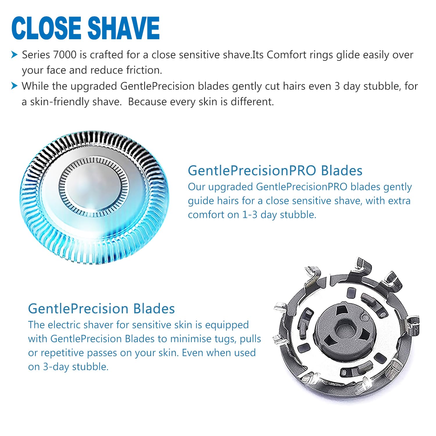 SH70 Replacement Heads for Philips Norelco Shavers,7000 Series Replacement Blades 9-Pack
