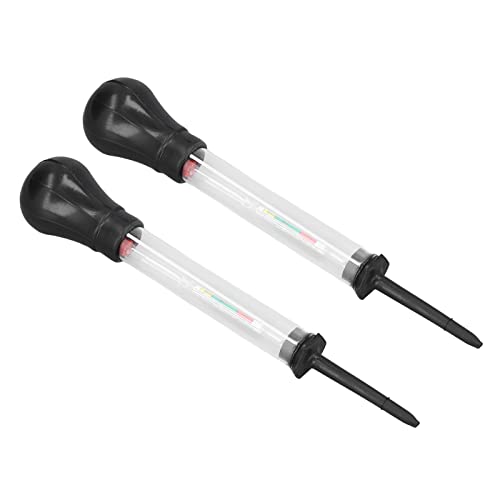 Socobeta Hydrometers Tool, Portable Hydrometer Easy Operation Clear Scale 2pcs for Battery