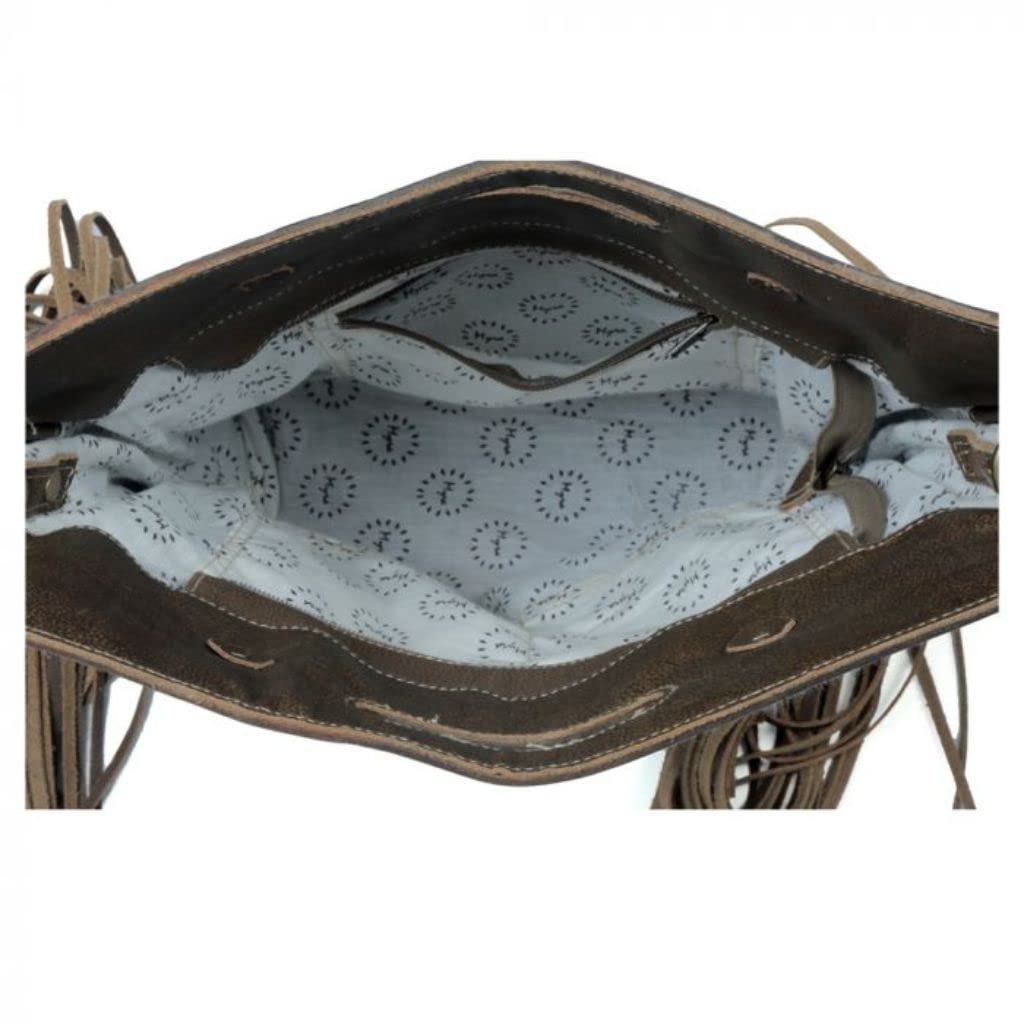 Myra Bag Blue Vine Hand-Tooled Bag S-3361
