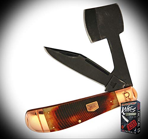 New Rough Ryder Backwoods Bushcrafter Mini Hatchet Folding Pocket ProTactical Elite Knife 2190RT