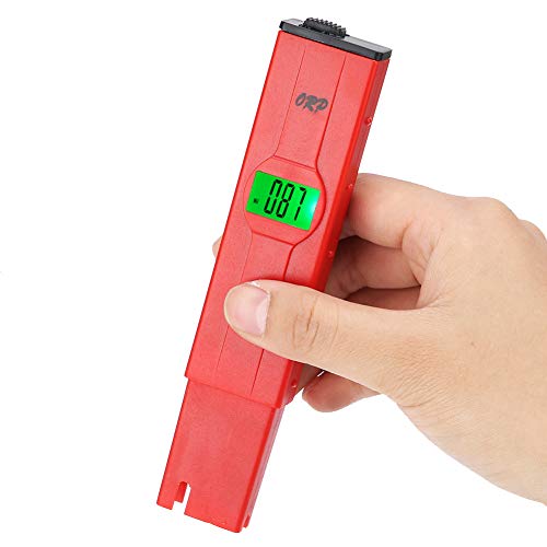 Socobeta ORP Measure Pen, Digital ORP Meter Tester 1mV Resolution Electronic Components Compact LCD Backlight for Hydroponics for Swimming Pool