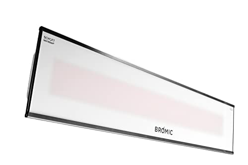 Platinum Smart-Heat Electric Patio Heater, Outdoor, White, 2300W, 220-240V
