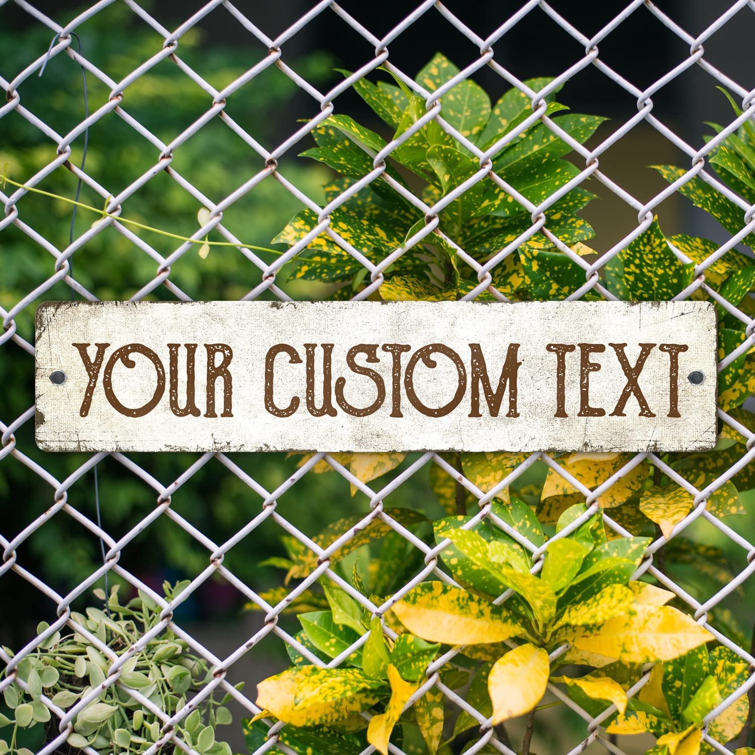 Rustic Custom Sign, Personalized Metal Signs, Cristmas Gift for Him Men Dad, Man Cave, Indoor and Outdoor Use, 4x18 Inches, ACM, Fade Resistant,