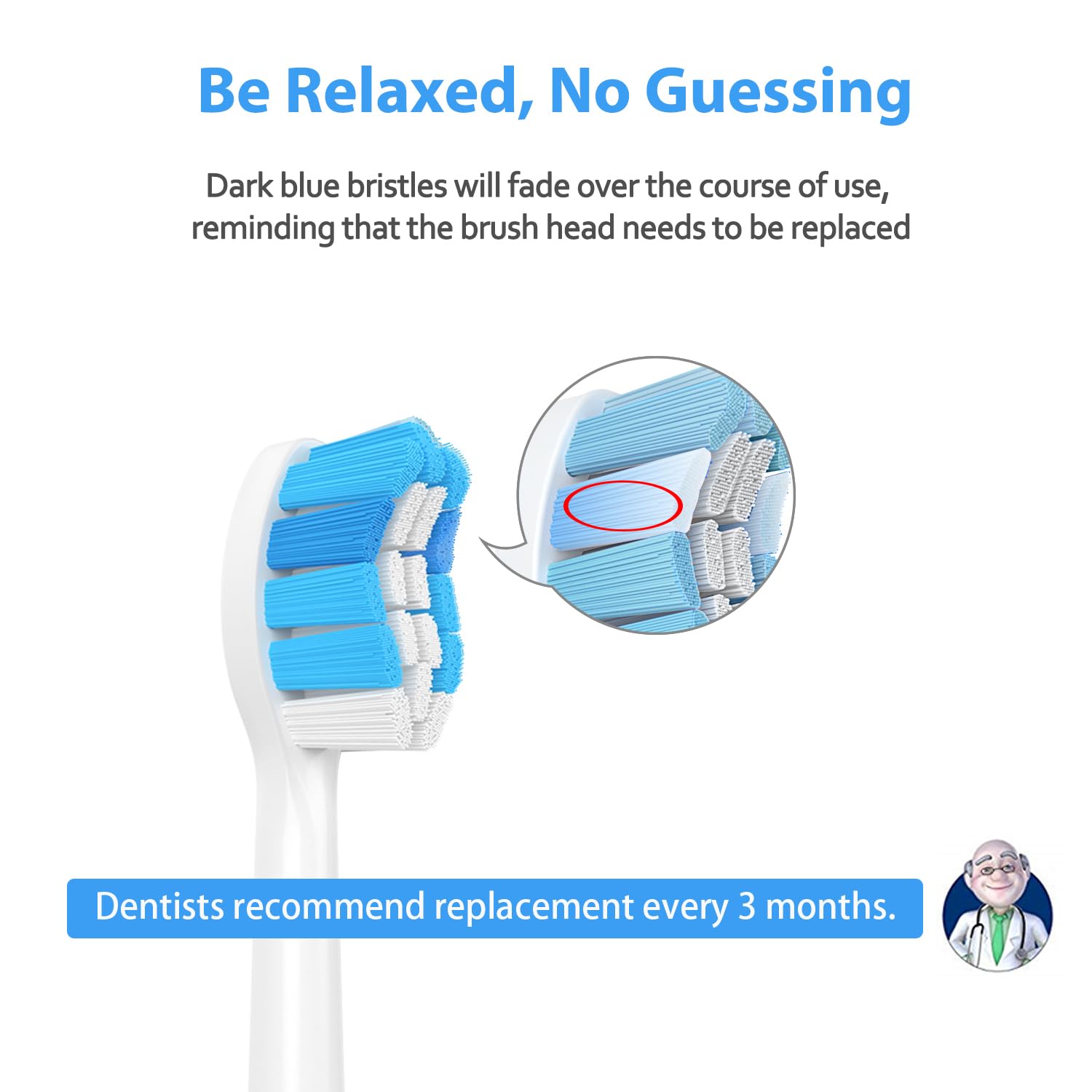 Replacement Heads for Philips Sonicare - Compatible with Toothbrush Electric C1,C2,C3,4100,G2,G3,W3,DiamondClean 9500,ExpertClean 7500,FlexCare,HealthyWhite,ProtectiveClean 5100,6100-10 Packs