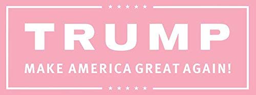 MAGNET Preppy Pink Trump Make America Great Magnetic Car Sticker Decal Refrigerator Metal Magnet Vinyl 5"