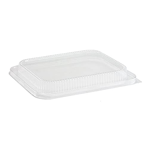 Nicole Fantini 9 x 13β Half Size Disposable Aluminum Pan with Dome Lids - Keep Meals Fresh Longer - Versatile Food Containers - Eco-Friendly & Durable - Set of 10