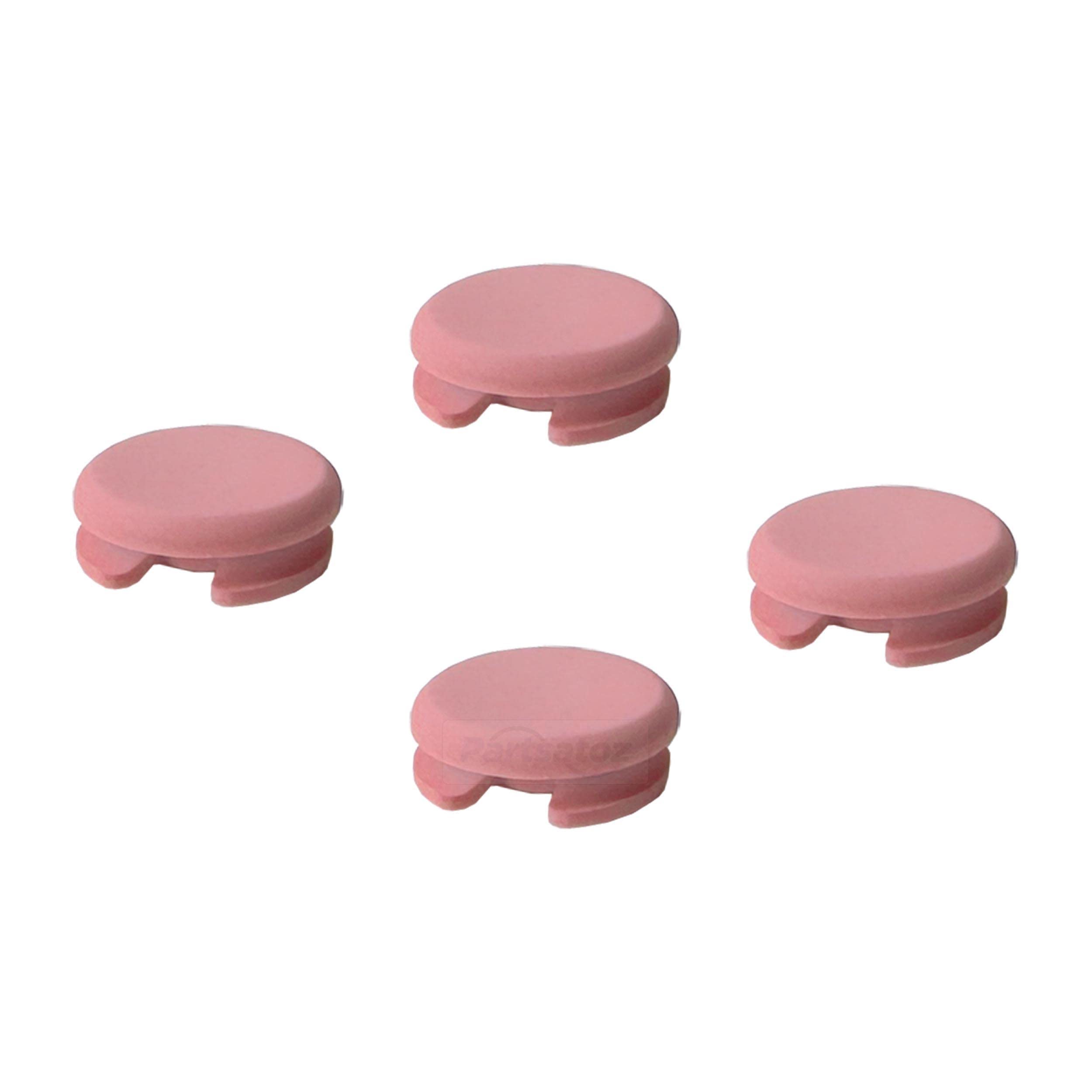Partsatoz Pack of 4 3D Analog Joystick Button Control Cover Thumbstick Circle Pad Cap Replacement for Nintendo 2DS 3DS 3DS XL LL New 2DS XL New 3DS New 3DS XL LL - White