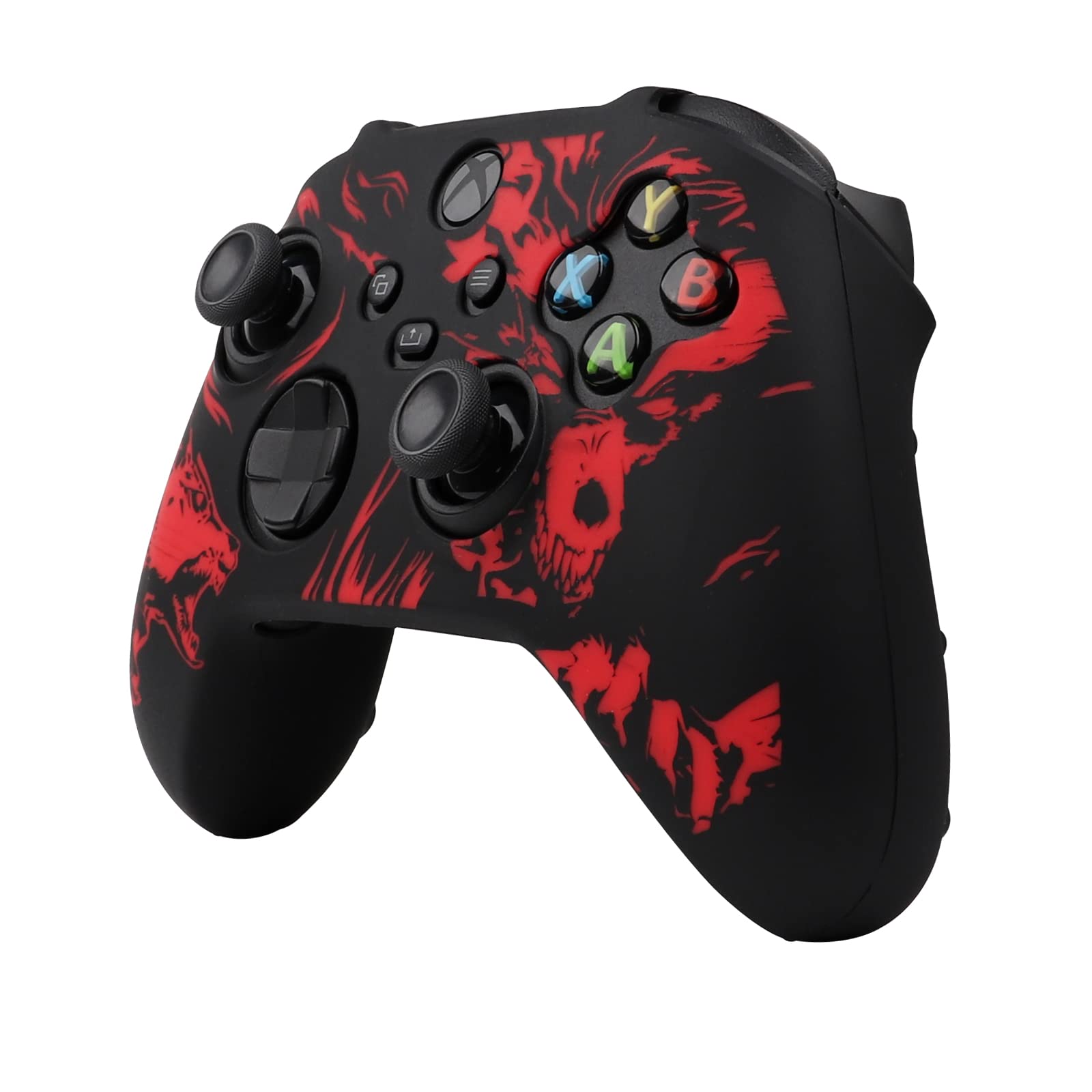 RALAN Customized Laser Controller Skin for Xbox Series, Anti-Slip Silicone Controller Cover Protector Case Compatible for Xbox Series Wireless/Wired Gamepad Joystick