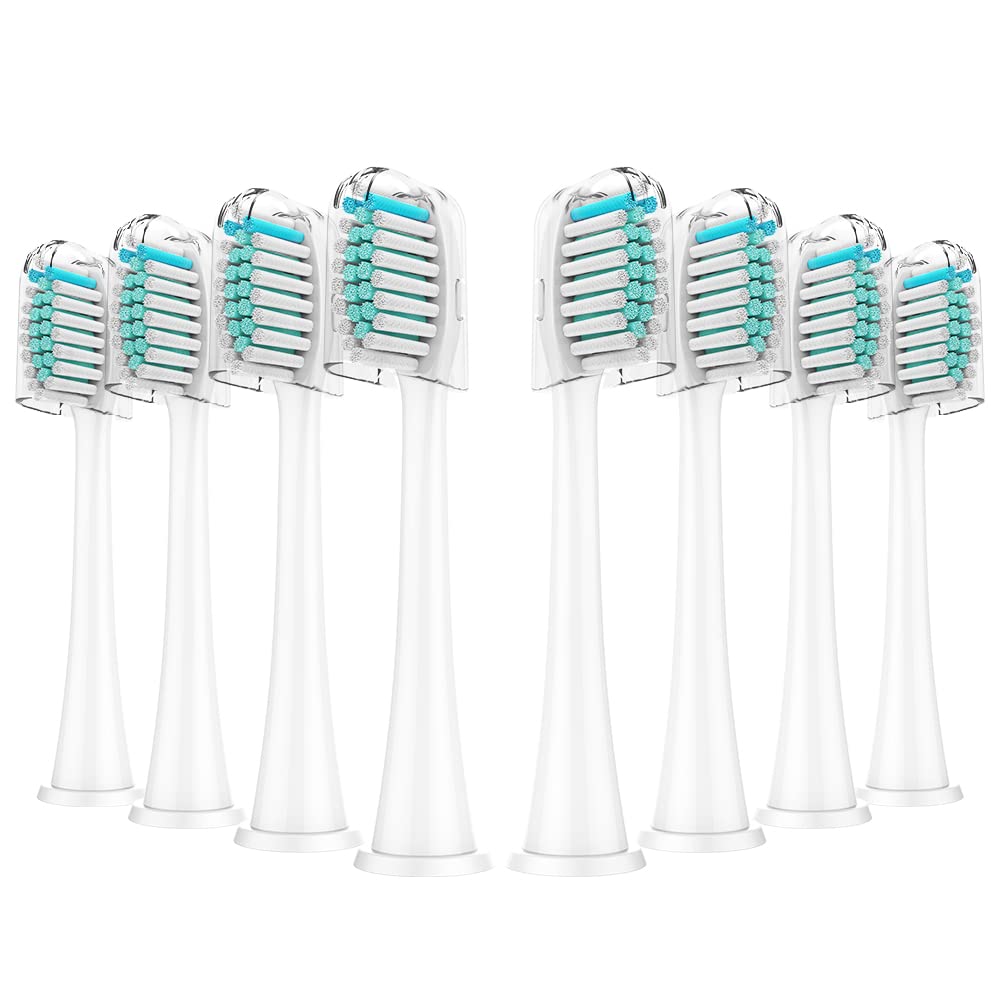 Replacement Toothbrush Heads Compatible with Philips Sonicare Electric Toothbrush,Electric Toothbrush Head Fits DiamondClean, ProtectiveClean, EasyClean, FlexCare, HealthyWhite (Pack of 8)