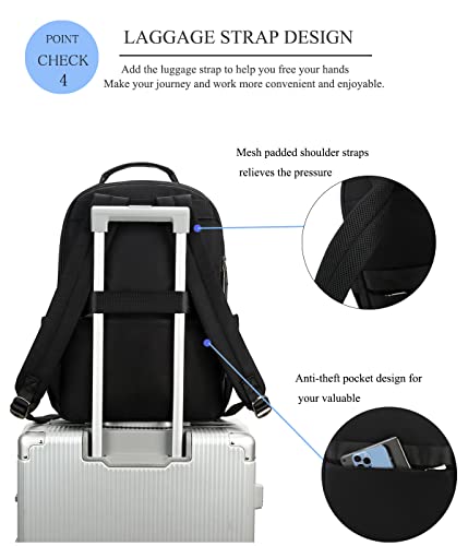 Shaelyka Laptop Backpack for 15.6 inches Laptop, Water-resistant, Large Capacity Backpack for College