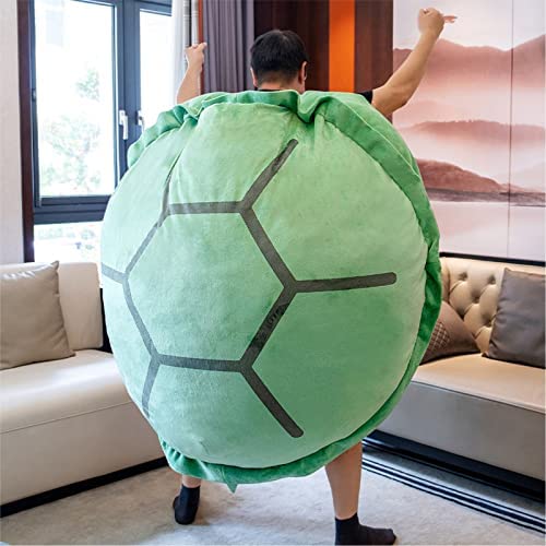 Purism Turtle Shell Pillow Turtle Dresses Wearable Turtle Shell Plush Toy Big Turtle Shell Pillow Stuffed Soft for Sleeping Cushion Cosplay Game, Gift for Kids Adults (60 inch)