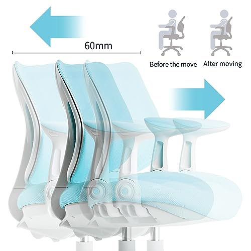 TIANFUSTAR Kids Desk Chair,Children Study Computer Chair with Adjustable Height,Swivel Mesh Task Student Chair for Teens Boys Girls Youth in Home Bedroom School