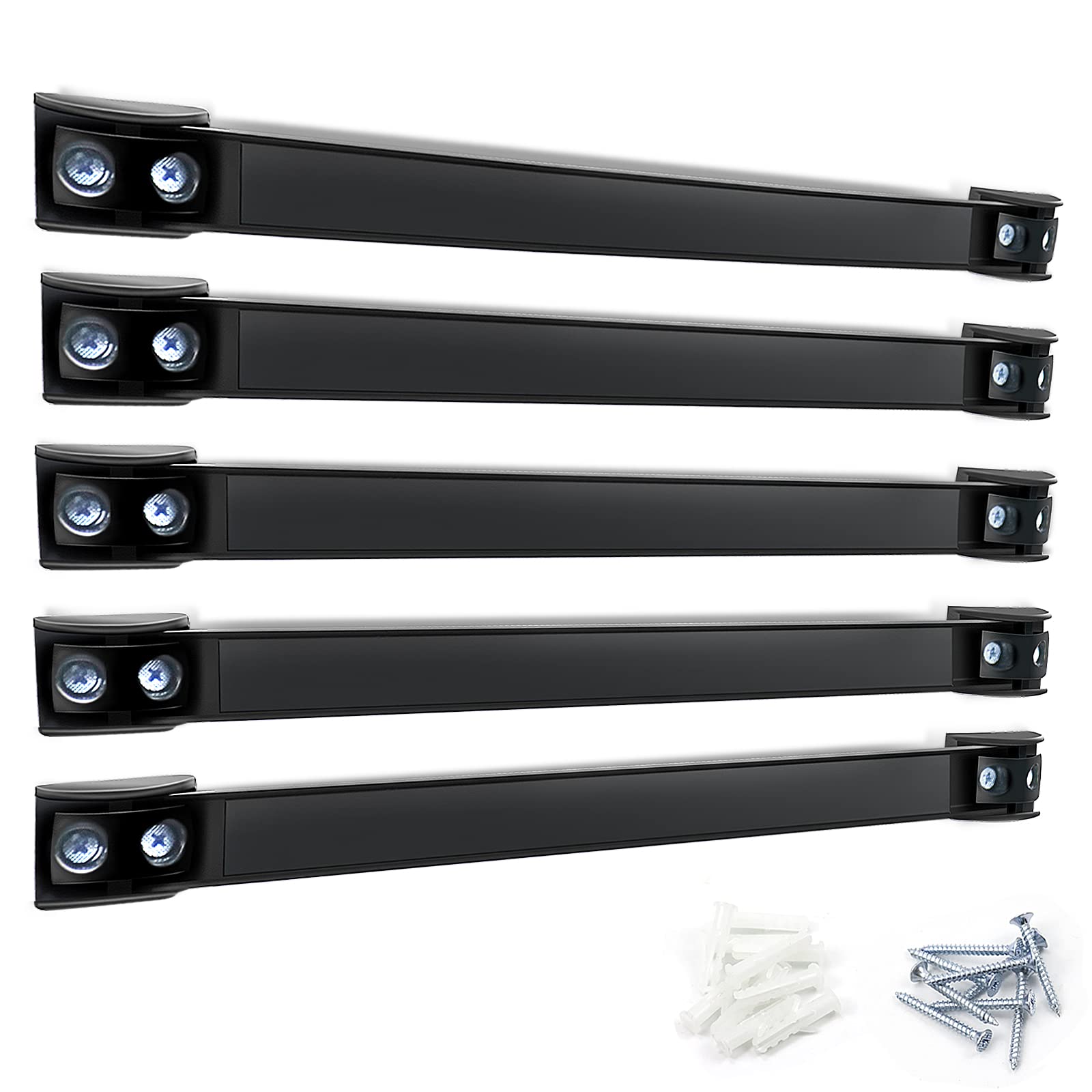 Magnetic Tool Holder Strip - Alloy Steel 5 Pack, Heavy Duty Tool Organizer Magnetic Strip, Tool Magnet Bar For Garage Tool Organization 12 In