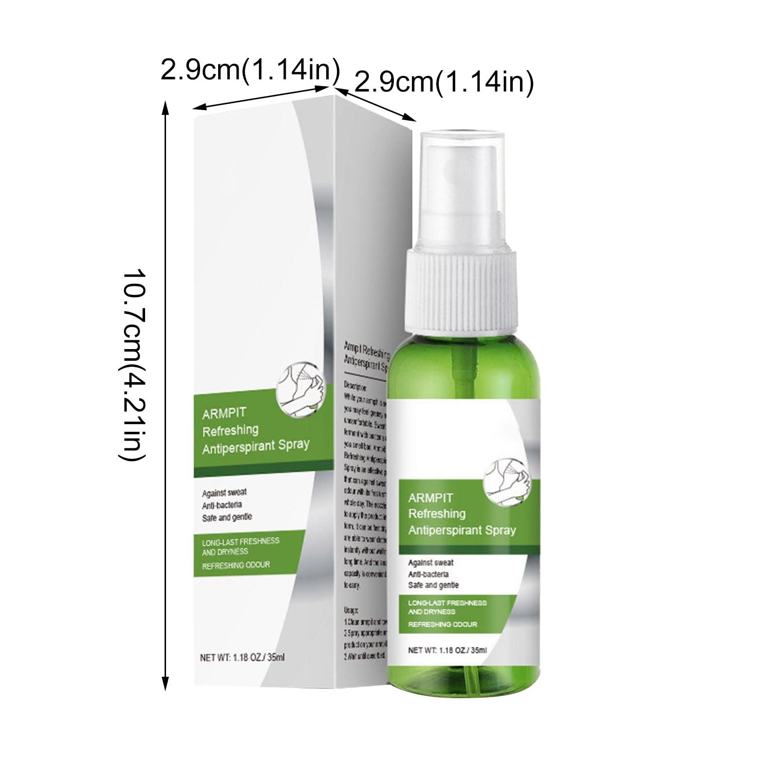 Skin Body Wash Surface Deep Spray Dermatologist Developed Clean Powered Natural Mist For Underarms And Feet For Women And Men Vegan Non Irritating 30ml B Flat