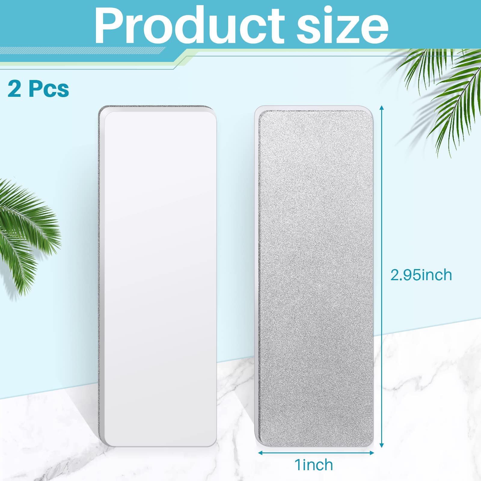 Patelai 2 Pcs Mini Pocket Knife Sharpener Stone Double Sided Diamond Sharpening Stone Whetstone Diamond Ceramic Sharpen Tools for Scissors Knives Outdoor Kitchen Sharpen Tools